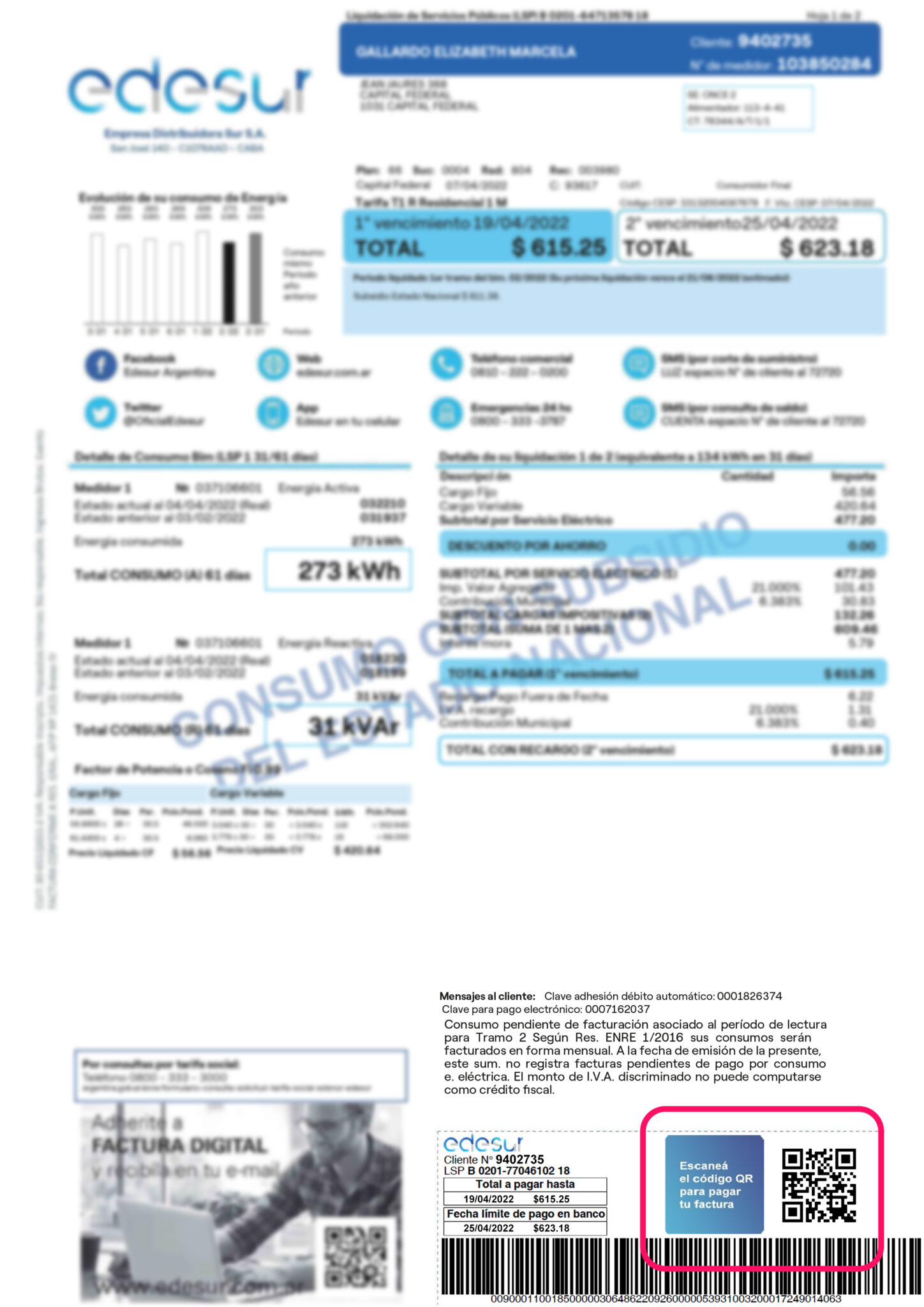 Ahora podés pagar tu factura con QR - Edesur